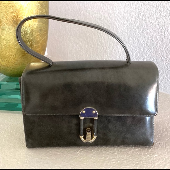 Sheldon Original | Bags | Vintage Sheldon Original Purse Grey Leather ...